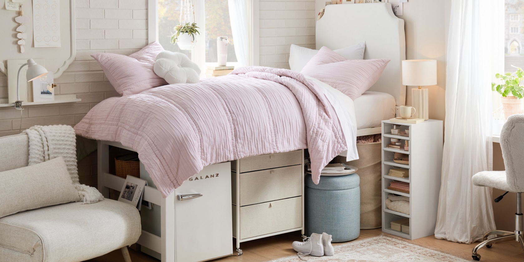 Smart Storage Dorm Room | Pottery Barn Teen