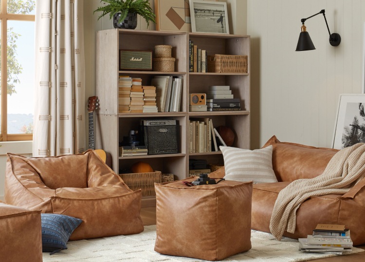 Best selling home lounge chair in brown and white store