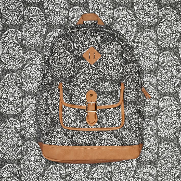 Black Paisley Teen Backpack | Pottery Barn Teen