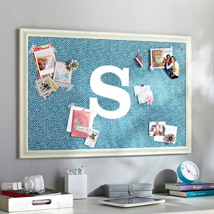 Mini Dot Framed Pinboard – Sea Blue | Teen Decor Sale | Pottery Barn Teen
