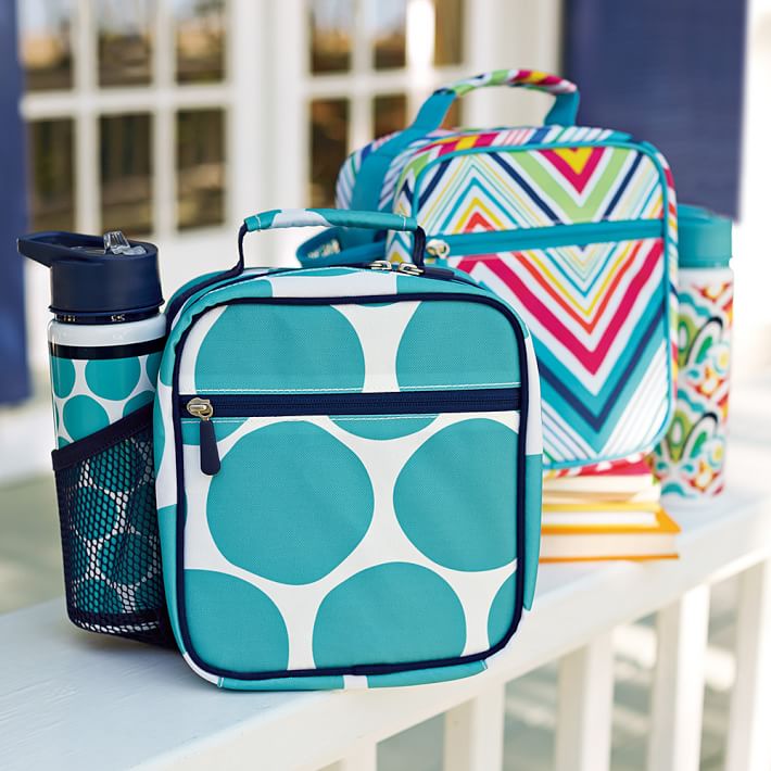 Chevron Classic Lunch Bag With Mesh Side Pocket | Pottery Barn Teen