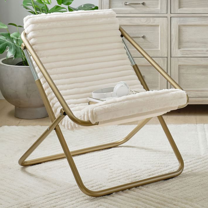 Channel Cloud Ivory Sling Chair | Pottery Barn Teen