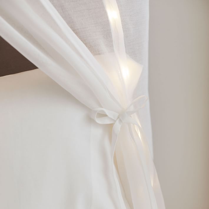 Rectangular Light Up Fairy Light Canopy | Pottery Barn Teen