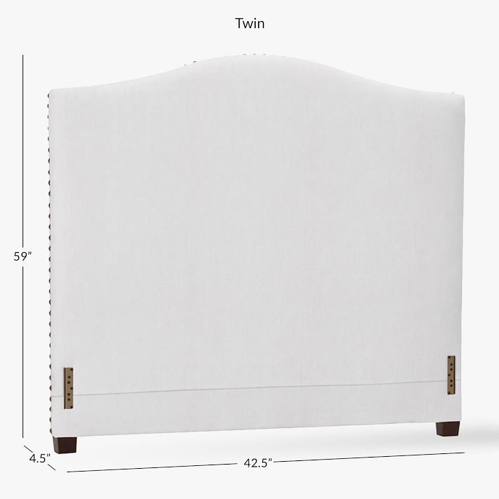 Raleigh Camelback Upholstered Teen Headboard | Pottery Barn Teen
