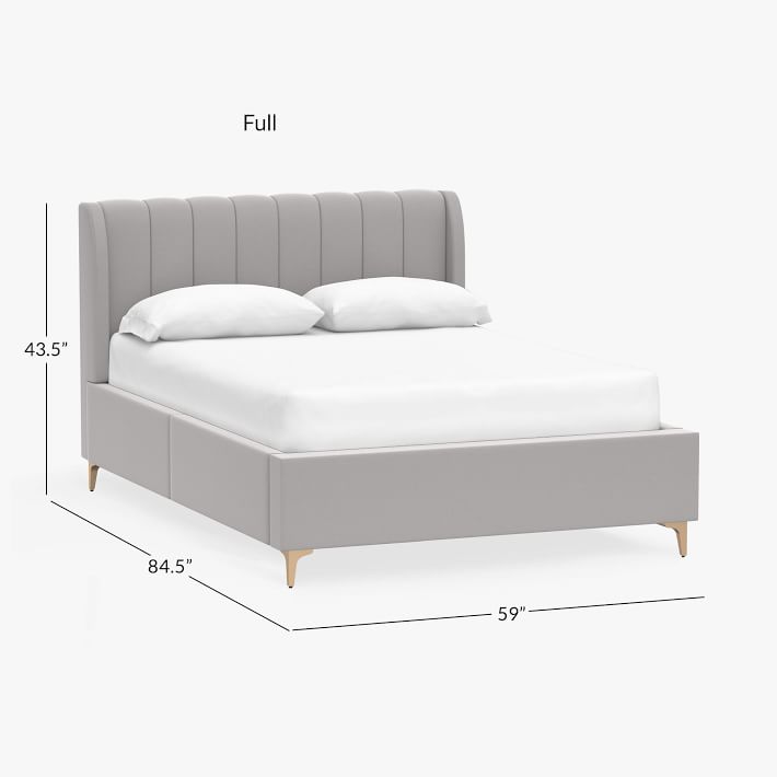Avalon Channel Stitch Upholstered 4-Drawer Storage Bed | Pottery Barn Teen