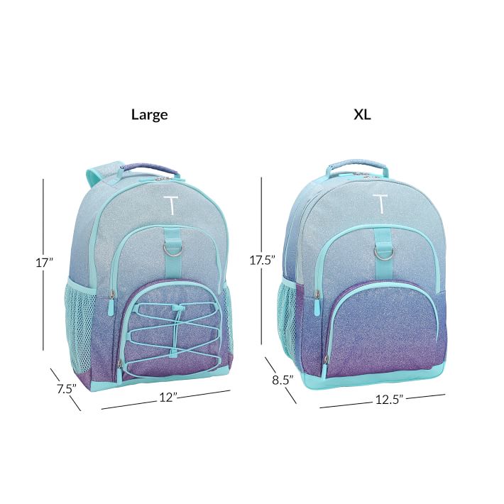 Gear-Up Purple/Pool Ombre Glitter Backpacks | Pottery Barn Teen