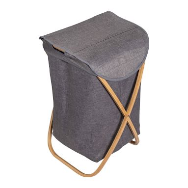 Bamboo & Canvas Hamper | Pottery Barn Teen