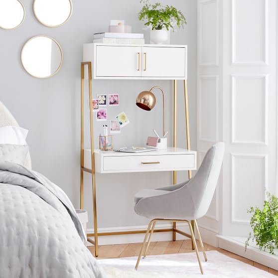 OPEN BOX: Performance Everyday Velvet Mathis Stationary Desk Chair ...