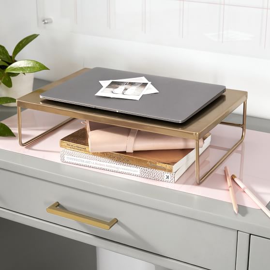Gold Metal Desk Riser | Pottery Barn Teen