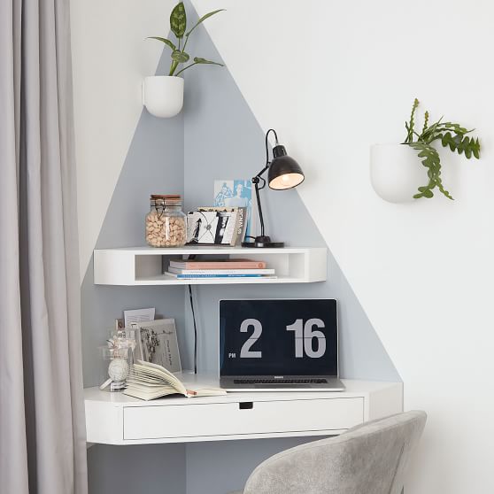 Lane Corner Wall Desk | Pottery Barn Teen