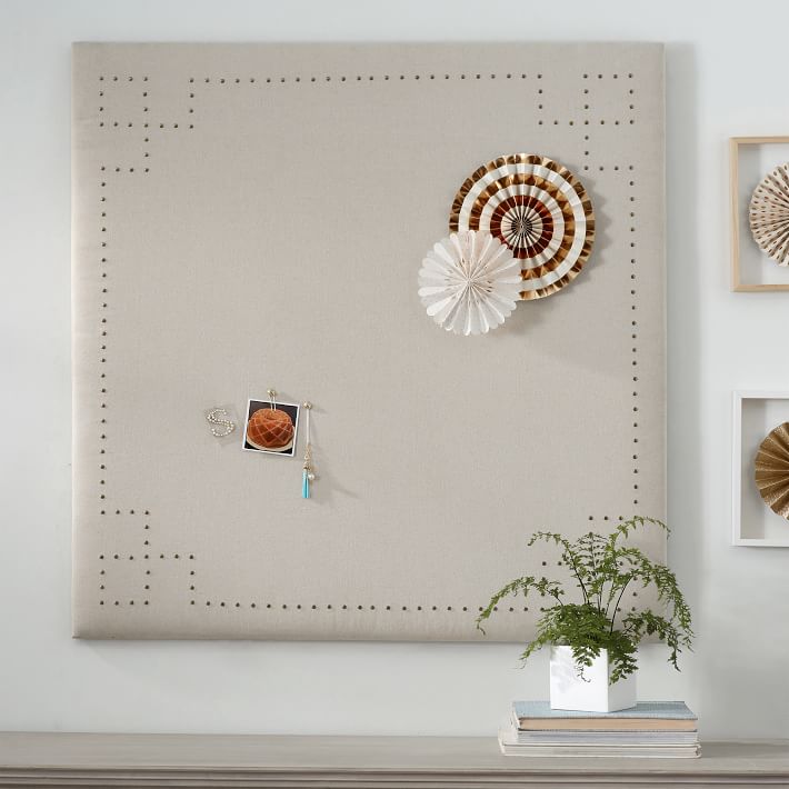 Square Nailhead Pinboard | Wall Organizers | Pottery Barn Teen