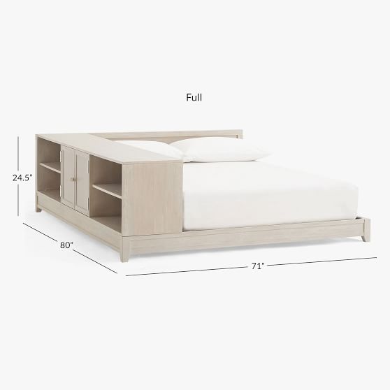Ultimate Platform Bed + Cubby/ Cabinet Set | Teen Bedroom Set | Pottery ...