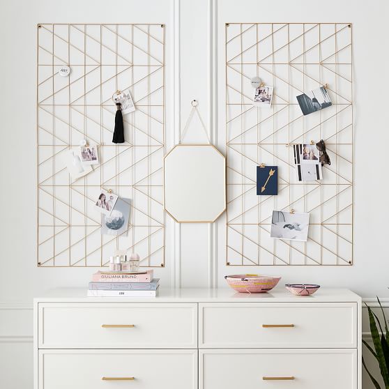 Oversized Metal Chevron Photo Holders | Pottery Barn Teen