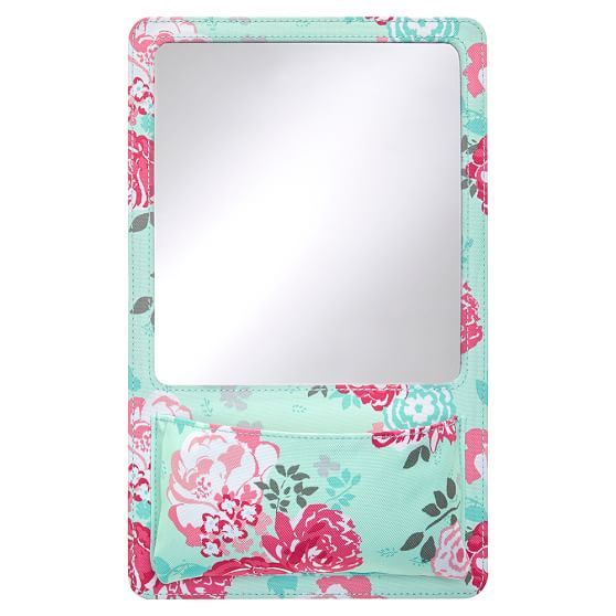 Pool Garden Party Floral Locker Locker Mirror & Pocket Organizer ...
