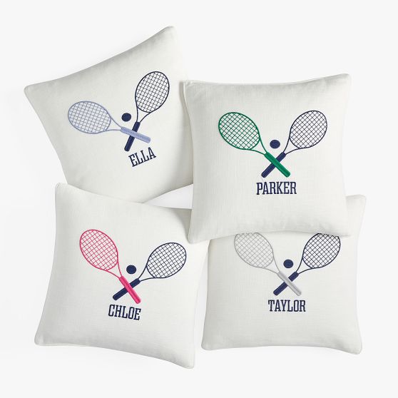 Tennis Monogram Pillow | Pottery Barn Teen
