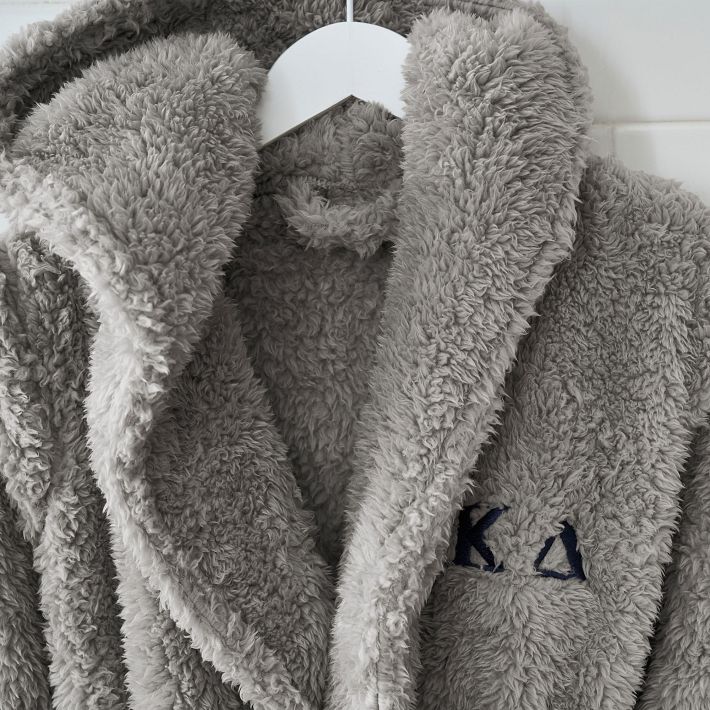 Greek Cozy Sherpa Robe | Pottery Barn Teen