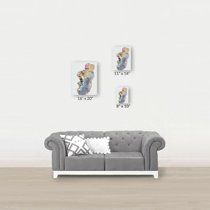 Minted® Rainbow Stone Canvas Art by Baumbirdy | Pottery Barn Teen