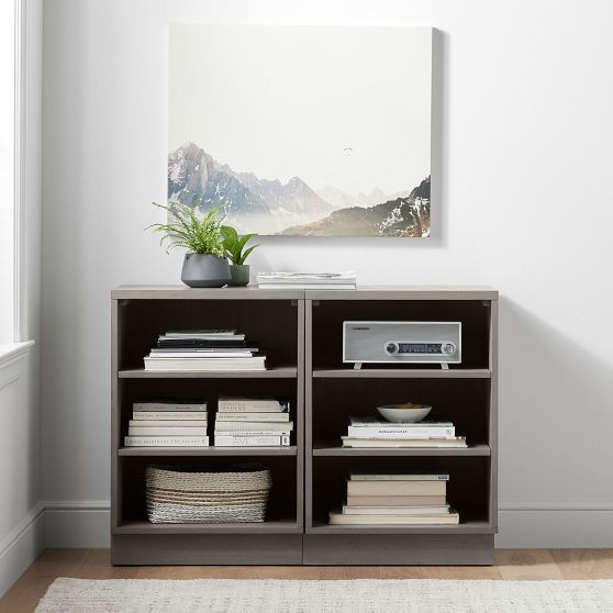 Bowen Double 3-Shelf Low Bookcase | Pottery Barn Teen