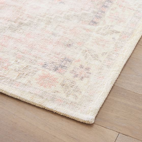 Traditional Washable Rug - Pink Multi | Pottery Barn Teen