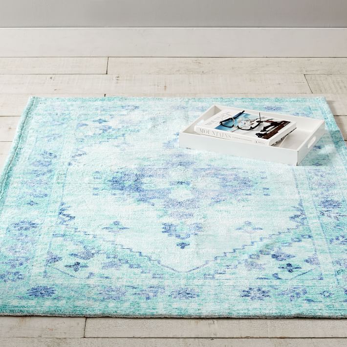 Traditional Washable Rug - Pink Multi | Pottery Barn Teen