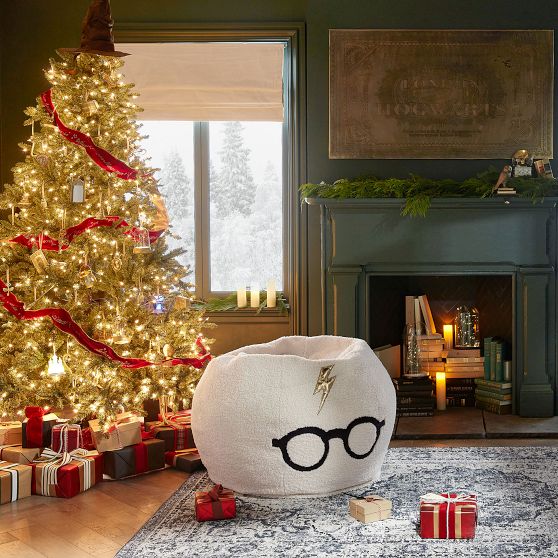 Harry Potter™ Lightning Bolt/Glasses Bean Bag Chair | Pottery Barn Teen