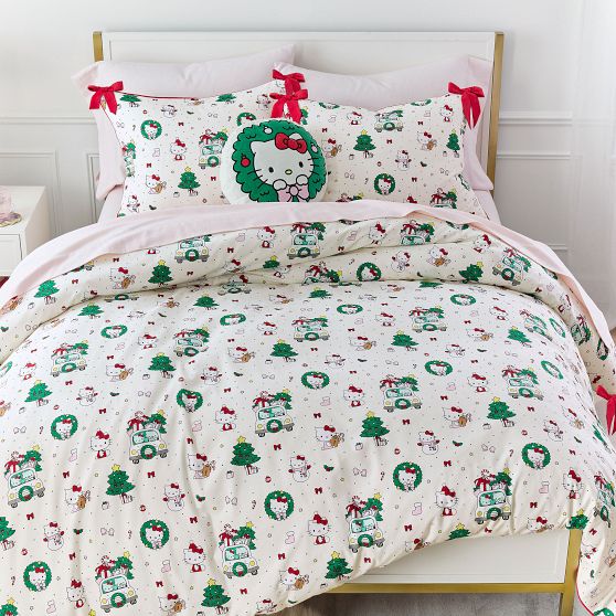 Hello Kitty® Wreath Pillow | Pottery Barn Teen