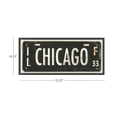 Chicago Framed Art, 33.25"x14.25" | Wall Prints | Pottery Barn Teen