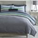 Chambray Colorblock Organic Duvet Cover | Pottery Barn Teen