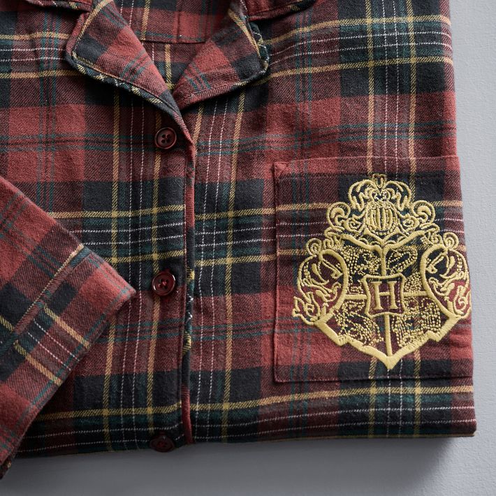 Harry Potter™ Hogwarts™ Plaid Organic Pajama Set | Pottery Barn Teen