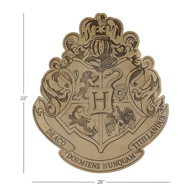 Harry Potter™ Laser Metal Hogwarts™ Crest | Pottery Barn Teen