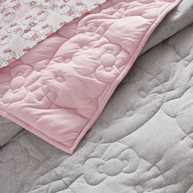 Hello Kitty® Reversible Jersey Quilt | Pottery Barn Teen
