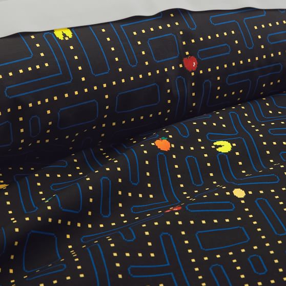 PAC-MAN™ Glow-in-the-Dark Duvet Cover | Pottery Barn Teen