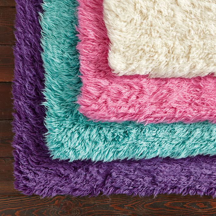 Ultra Plush Rug, Dark Plum | Pottery Barn Teen