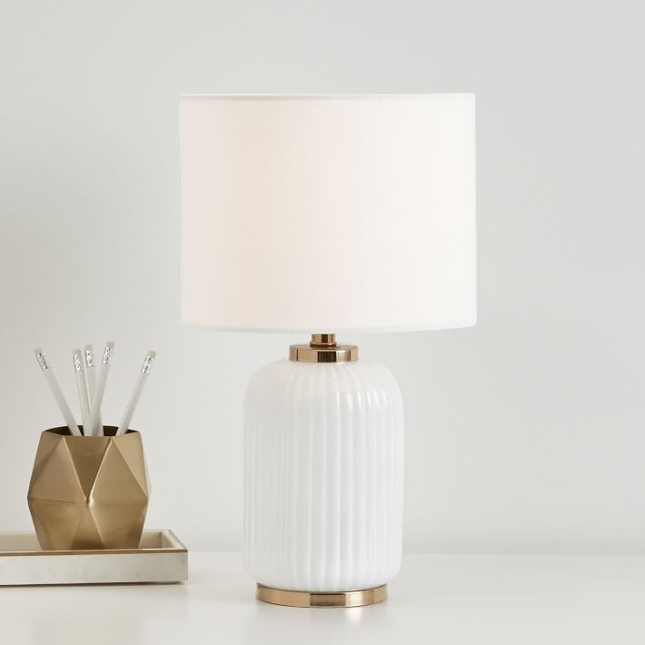 Bailey Recycled Glass Table Lamp | Pottery Barn Teen