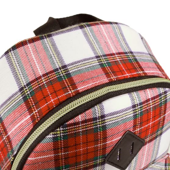 On The Go Red Plaid Backpack | Pottery Barn Teen