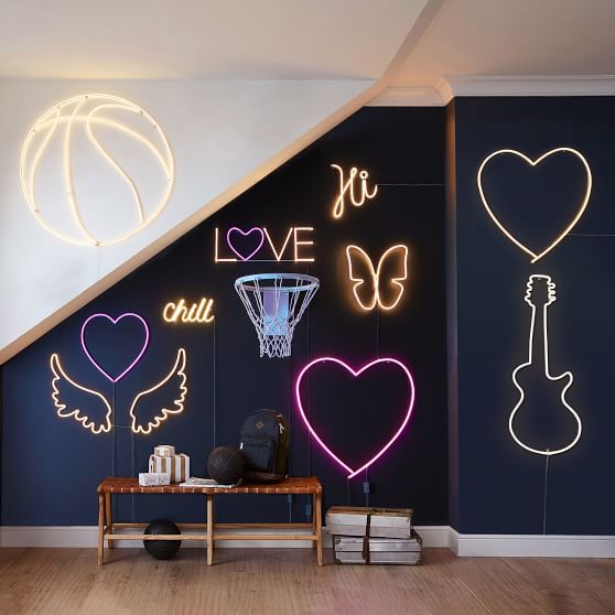 Love LED Wall Light | Pottery Barn Teen