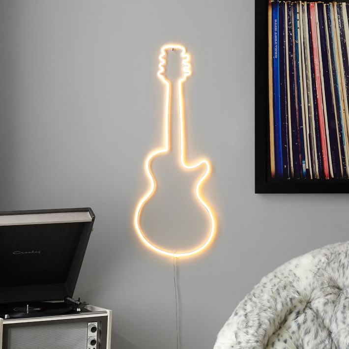Guitar Wall Light | Pottery Barn Teen