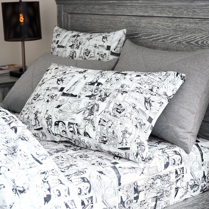 Marvel's Avengers Comic Organic Sheet Set | Pottery Barn Teen