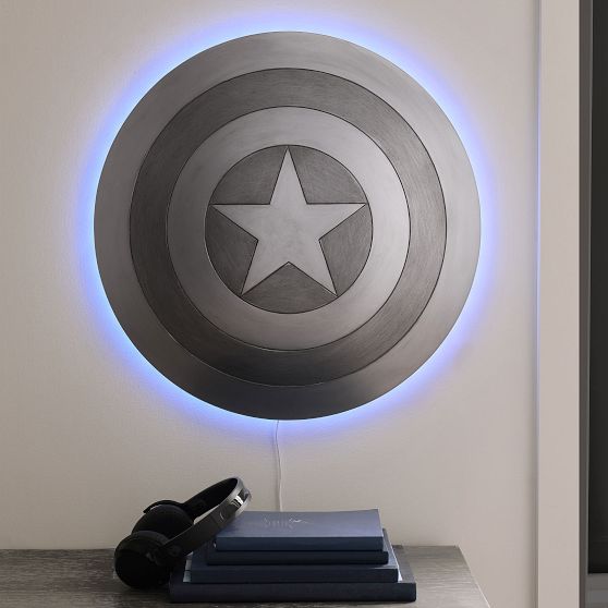 Marvel's Captain America Color-Changing Backlit Shield | Pottery Barn Teen