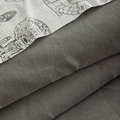 Star Trek™ Starfleet Jacquard Duvet | Pottery Barn Teen