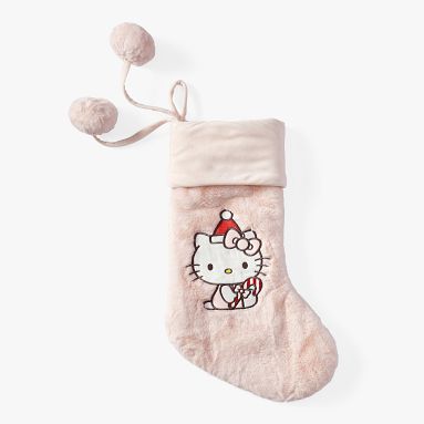 Hello Kitty® Holiday Stocking Blush | Pottery Barn Teen