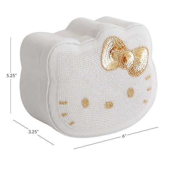 Hello Kitty® Beaded Velvet Jewelry Box | Pottery Barn Teen