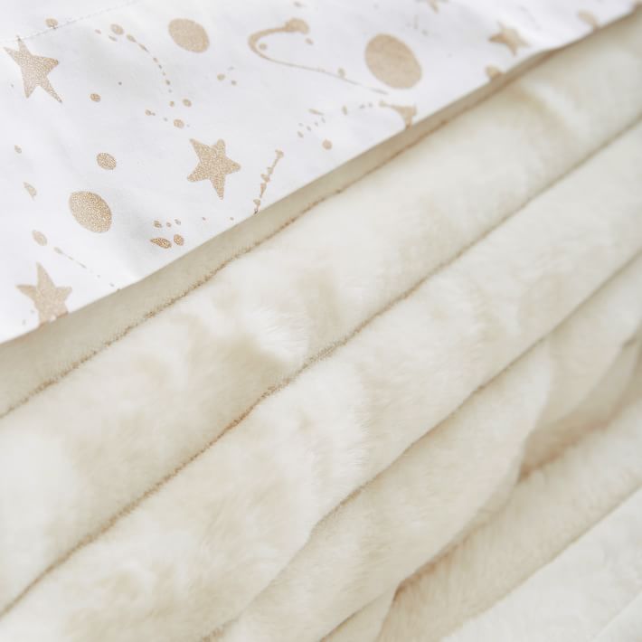 Channel Cloud Faux-Fur Quilt | Pottery Barn Teen