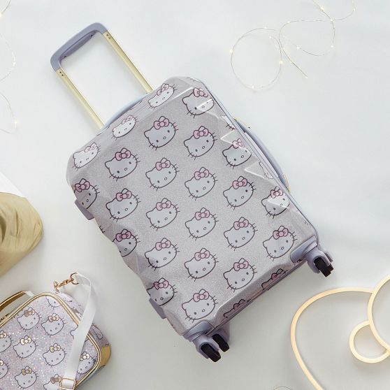 Hello Kitty® Luxe Hard-Sided Glam Spinner | Pottery Barn Teen