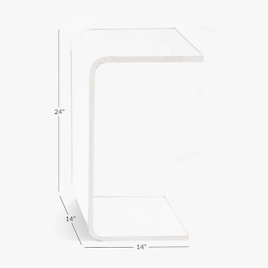 Acrylic C-Table | Pottery Barn Teen