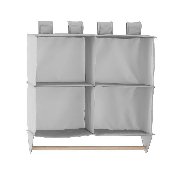 Recycled Double Bar Hanging Closet Organizer | Pottery Barn Teen