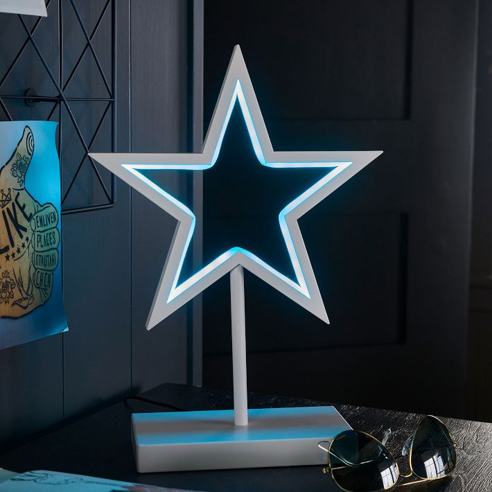LED Star Tabletop Light | Pottery Barn Teen