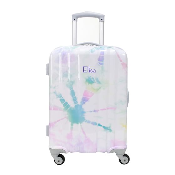 OPEN BOX: Channeled Hard-Sided Pastel Tie-Dye Carry-on Luggage ...