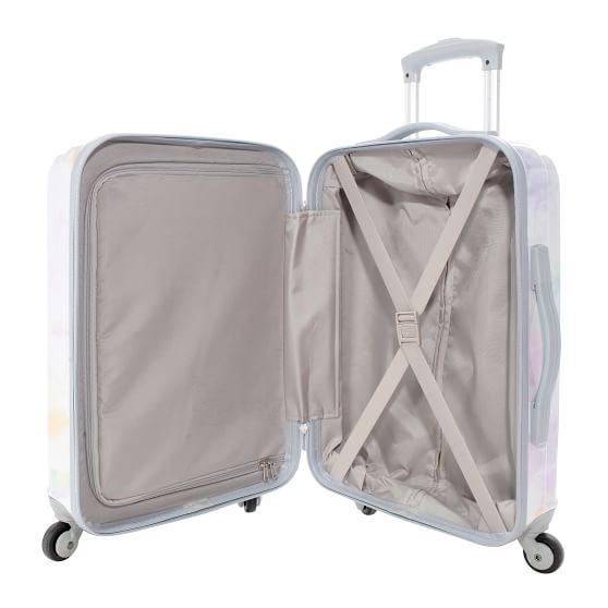 OPEN BOX: Channeled Hard-Sided Pastel Tie-Dye Carry-on Luggage ...