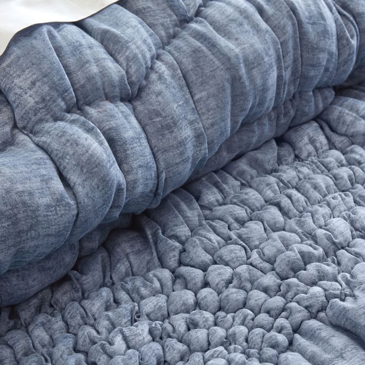 Cream Puff Microfiber Quilt - Sage | Pottery Barn Teen